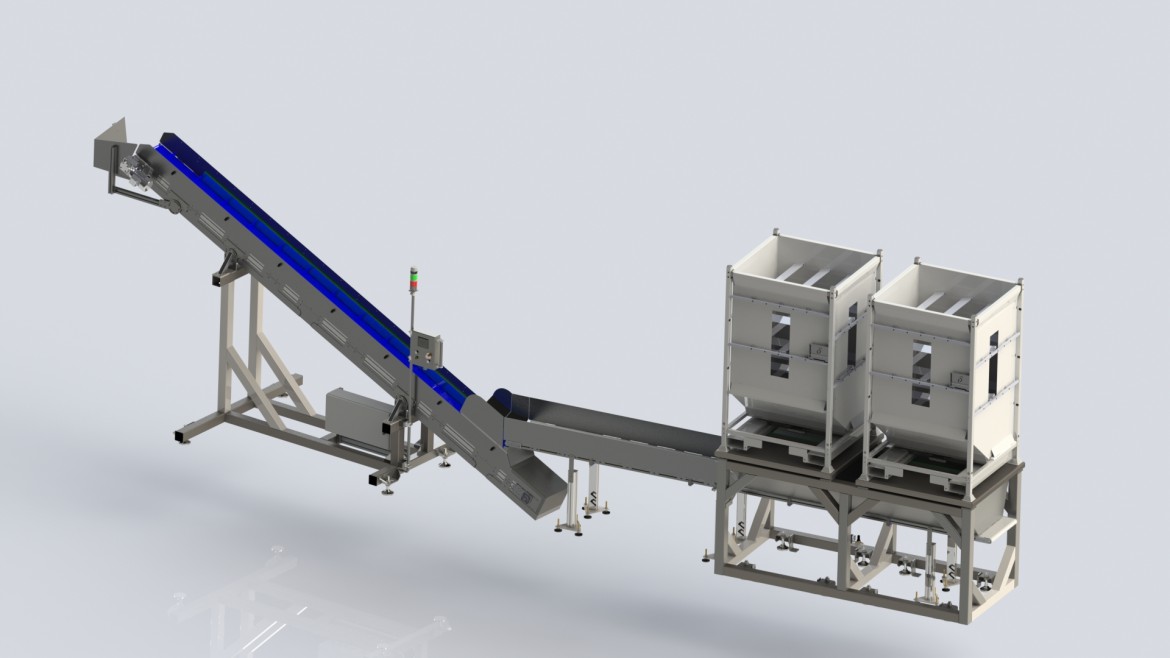 Unloading station for flexible silos - DSS050 - Empty bottles