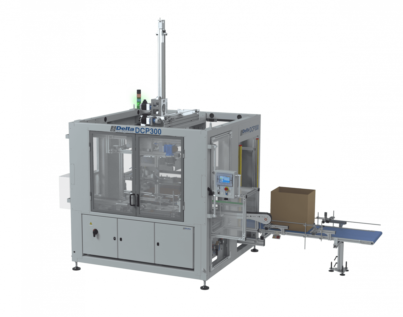 Case packer DCP300 automatic - Packing empty bottles per layer in boxes