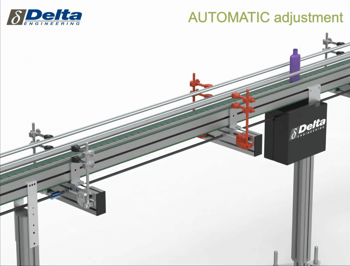 Side guides for conveying - ASG - automatically or manually adjustable